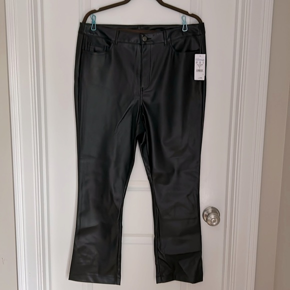 12 Thompson | Pants & Jumpsuits | Nwt Black Faux Leather Pant | Poshmark